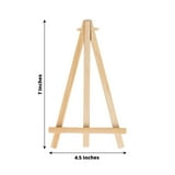 BalsaCircle 10 Natural 8" Wood Mini Easel Table Number Sign Holders ...
