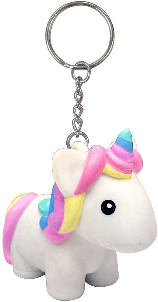 Squeeze and Poop Glittered Poop Mini Unicorn Toy Figure Keychain - 1 ...