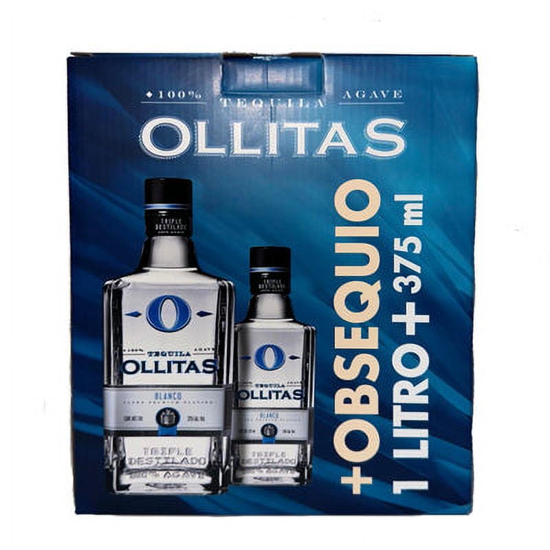 Tequila Blanco 100% Triple Destilado Ollitas 1.00L c/375ml | Walmart en ...