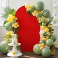 Christmas Red Arch Backdrop Cover 6x2.6 Ft, Spandex Wedding Arch Stand ...