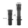 YAHHU Camera MF Super Telephoto Zoom Lens F/8.3-16 420-800mm T2 Mount ...