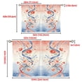 Patriotic Watercolor Floral Curtains, Swirling Red White Blue Ribbon ...