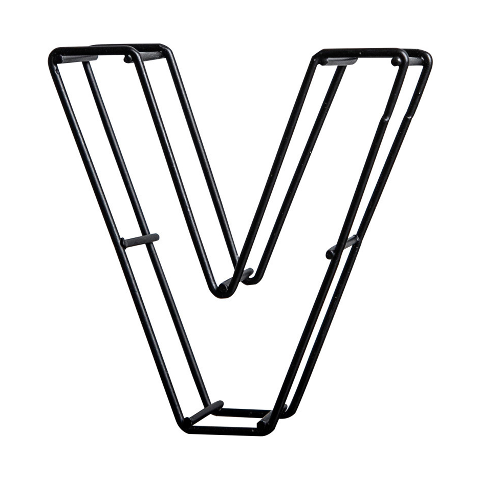 Clear Texture Alphabet Figurine Minimalist Design Wrought Iron Three ...