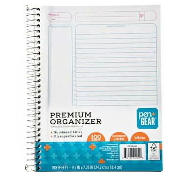 Pen+Gear Poly 5-Subject Notebook, College Ruled, 150 Sheets, Black, 6 ...