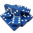 Marion & Co. Domino Double Six Blue Jumbo Tournament Domino with ...