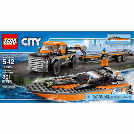 LEGO City Great Vehicles 4x4 with Powerboat - Walmart.com