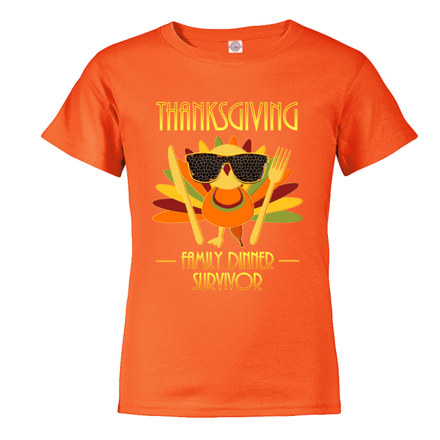 Thanksgiving Shirt for Girls - Funny Youth Thanksgiving Shirts for Kids ...