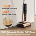 DREAME H14 Pro Wet Dry Vacuum Cleaner, 180° Lie-Flat Vacuum Mop, 140°F ...