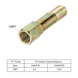 Uxcell 1/8PT Female to M10 Male Thread 50mm Iron Extension Hex Pipe Fitting - Walmart.com