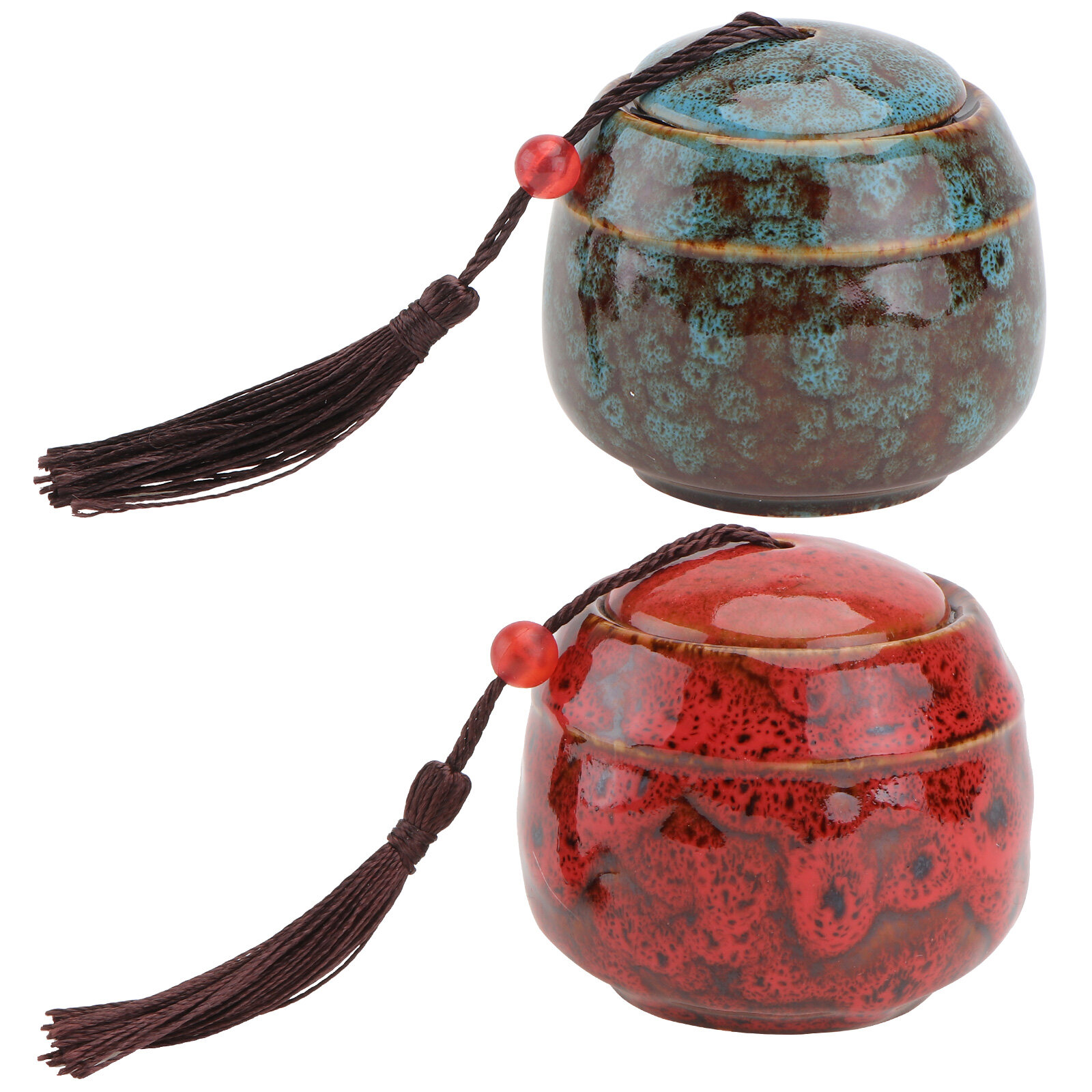 2Pcs Candy Tea Storage Cans Tea Leaf Storage Jars Tea Cans with Lid ...