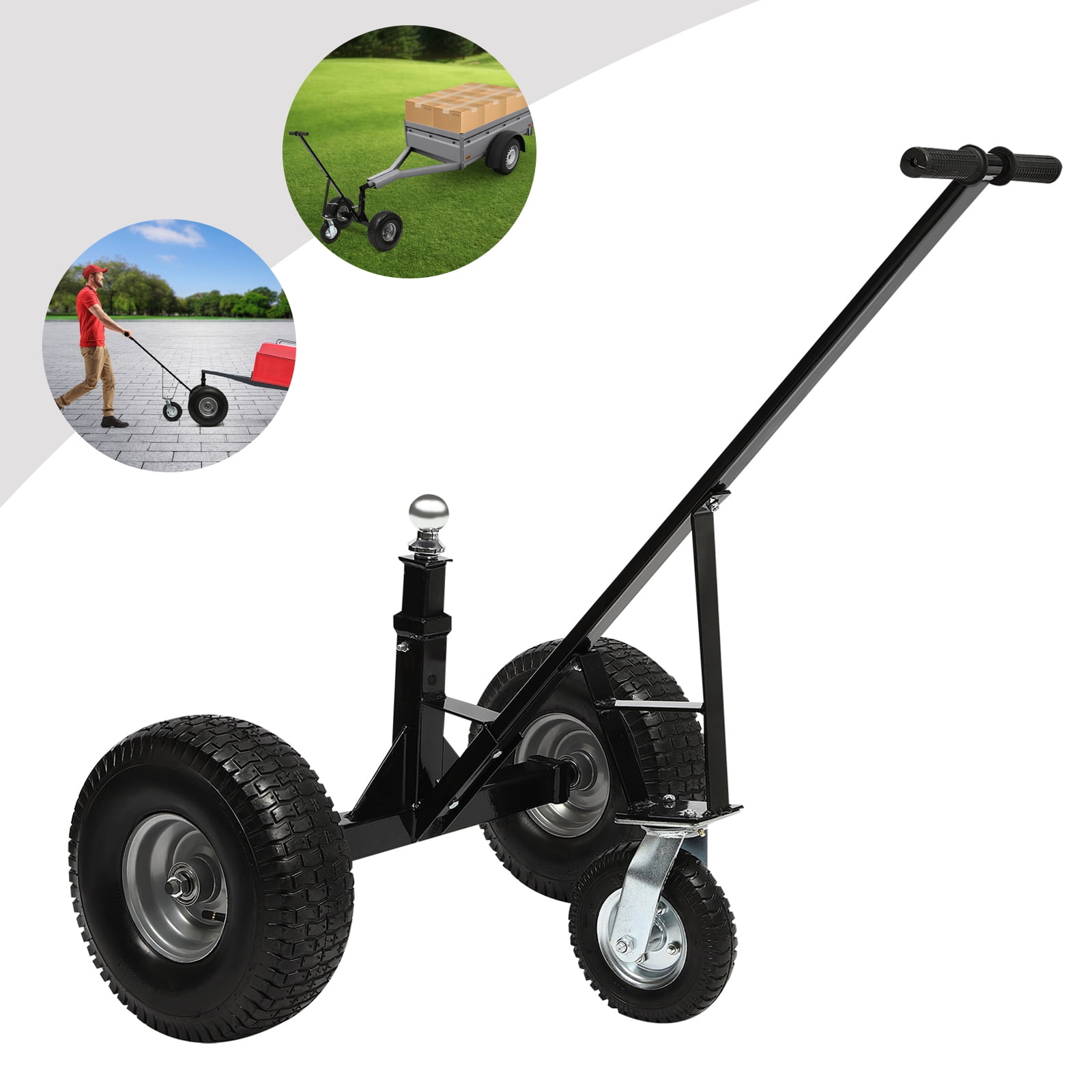 Miumaeov Handy Moving Adjustable Trailer Dolly, Heavy-Duty Tow Dolly ...
