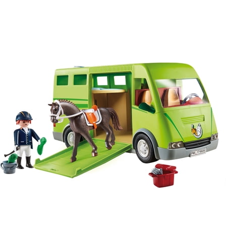 PLAYMOBIL Lucky & Horse Doll Playset with Stable - Walmart.com