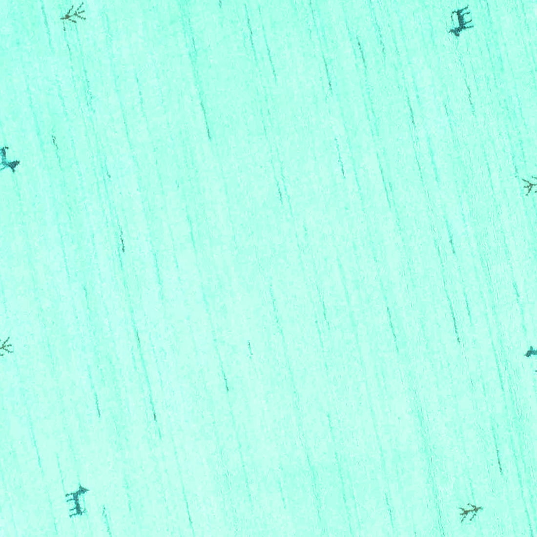 Ahgly Company Machine Washable Indoor Square Solid Turquoise Blue ...