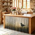 Bird Cabinet Curtains 28" W x 51" L, Wild Grass Misty Field Animal ...