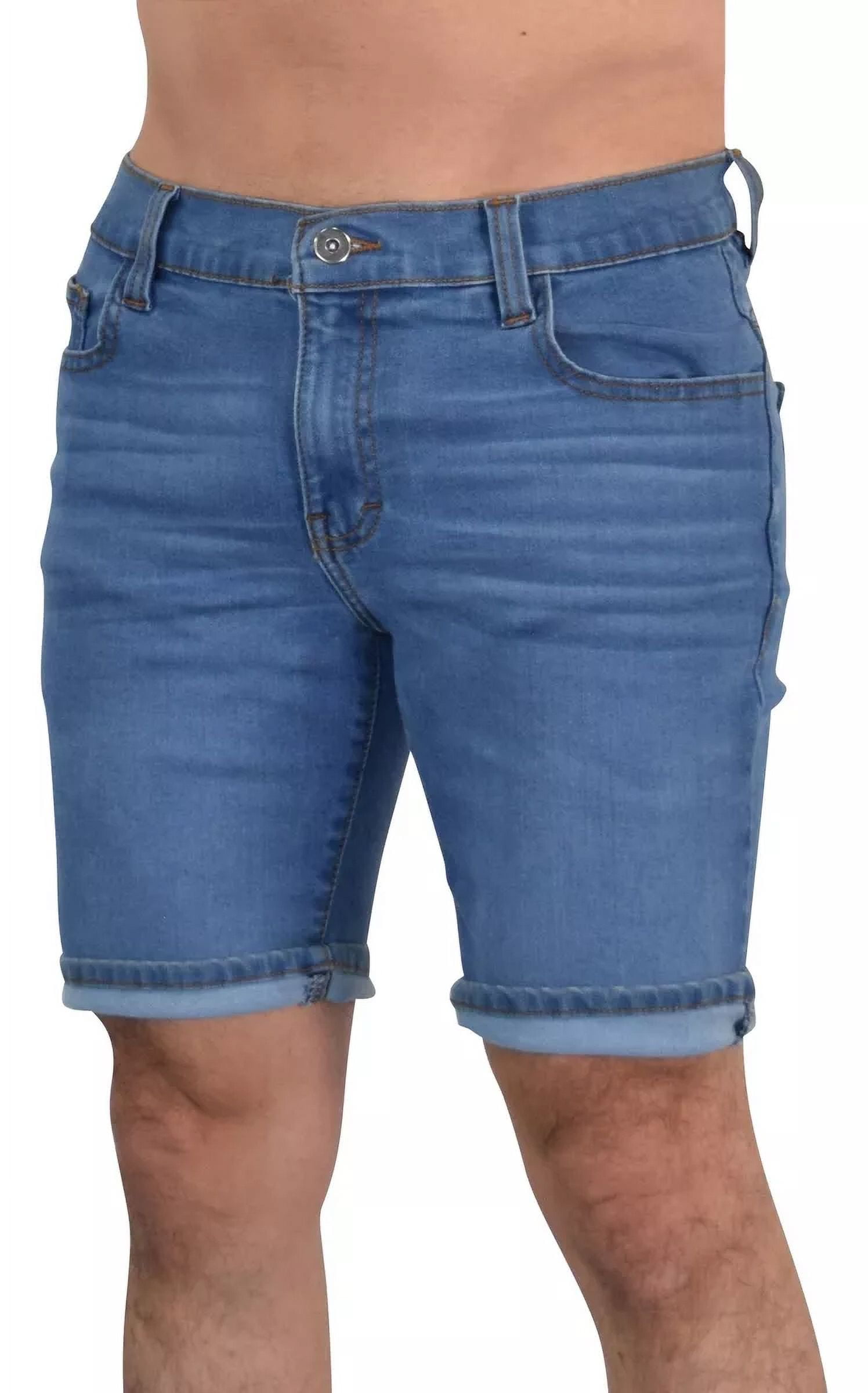 Shorts Denim Cortos John Leopard Diferentes Tonos Slim Fit | Bodega ...