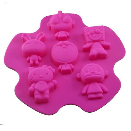 Food Grade Silicone Microwave Oven Baking Cake Pudding Mold Animated ...