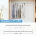 Chrome Shower Curtain Rod 31 to 68 Inch,1 Inch Diameter Adjustable ...