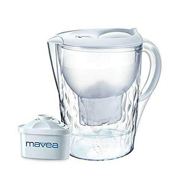 Aquavero M100360.1F 14 Cup Water Filtration Pitcher with 1 Mavea Maxtra ...