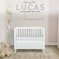 Dream On Me Lucas Convertible Mini Modern Crib with Rounded Spindles ...