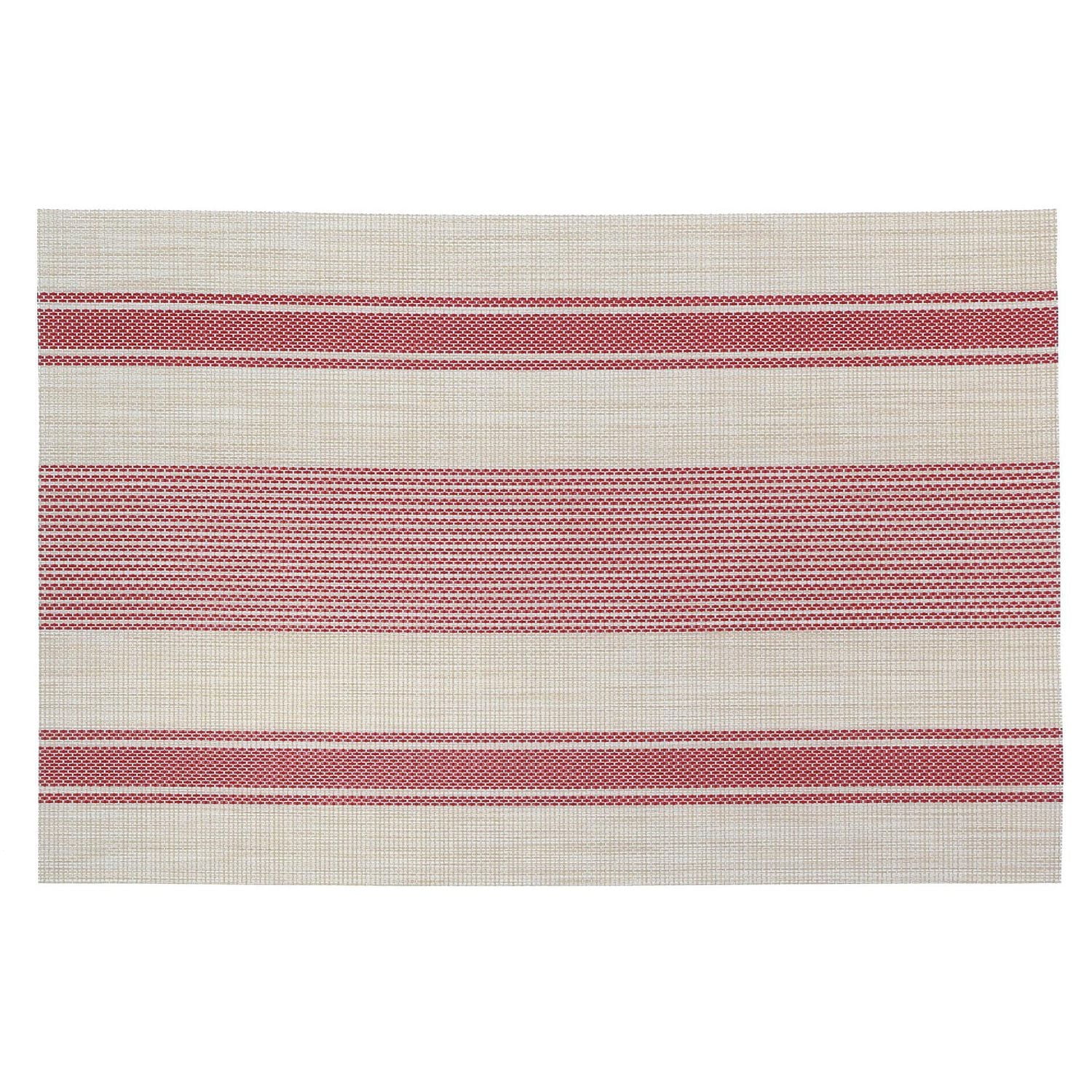Click here for Ih Casadécor Vinyl Placemat Bistro Stripe Red 12 X... prices