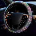 15 Pcs Bling Car Accessories Set, Include Rhinestone Wheel Cover Center ...
