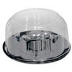 Pactiv Rose Pattern Plastic Cake Container 13", Black Base/Clear Lid ...