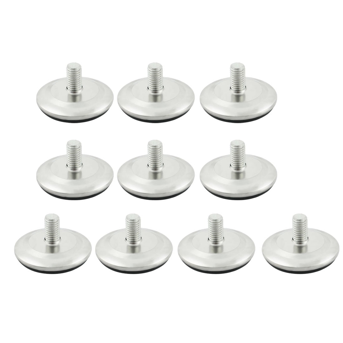 Furniture Threaded M10 x 17mm Metal Rod Leveling Support Foot 10 PCS ...