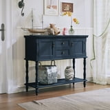 HLR 42" Farmhouse Modern Console Table, Entryway Table with Storage ...