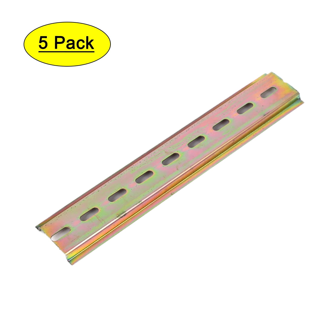 5pcs U-Groove Slotted Metal DIN Mounting Rail 180x35mm for Contactor ...