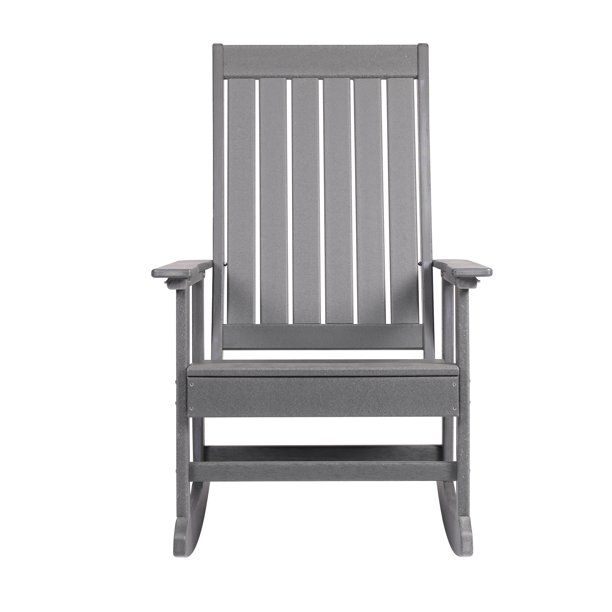 Ez-Care Tek-Wood Adirondack Rocker - Slate Grey - Walmart.com