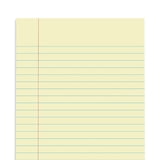 Staples Notepads 5" x 8" Narrow Ruled Canary 50 Sh./Pad 12 Pads/PK ...