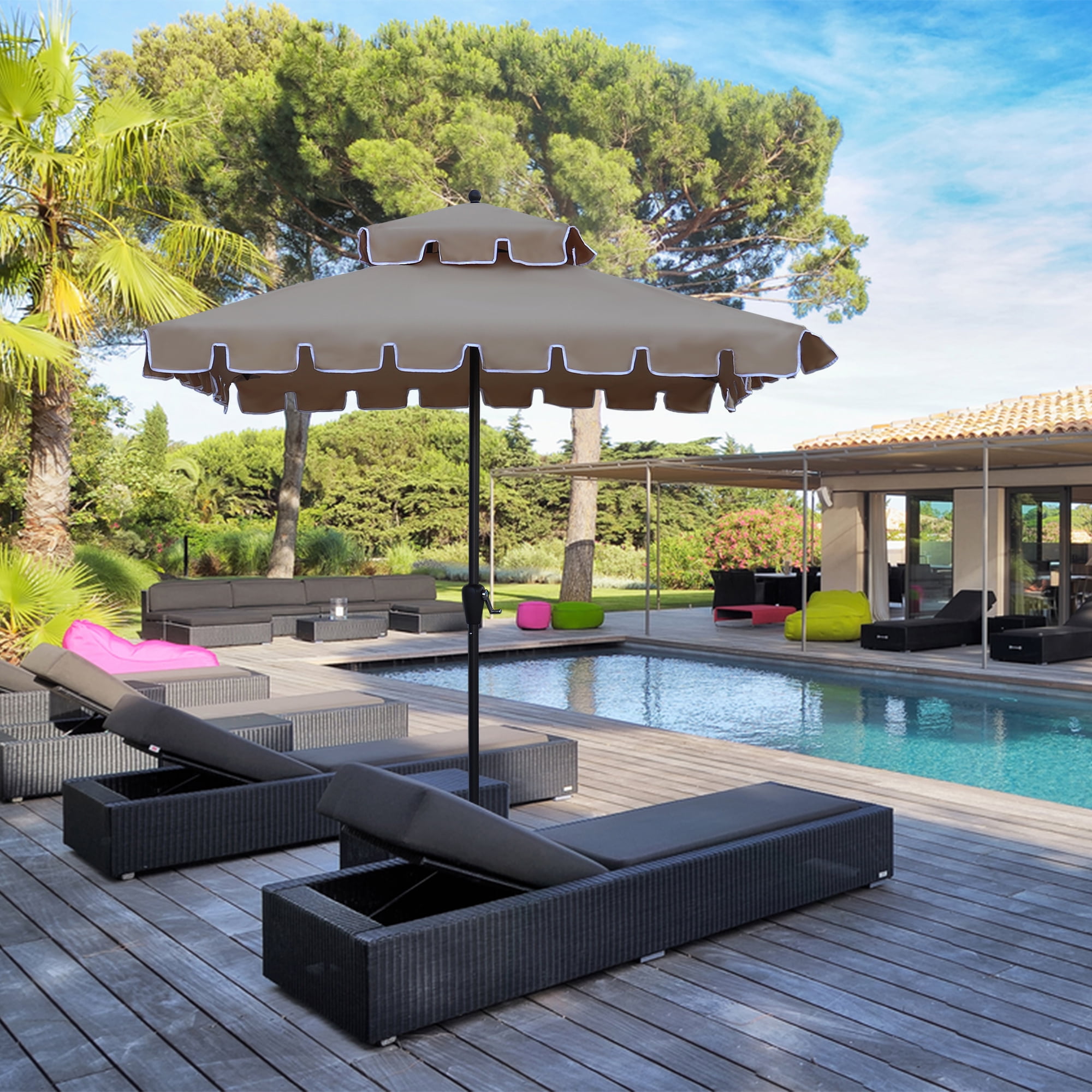 Abble 7' Square Beach Umbrella - Walmart.com