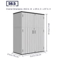 Leukture Outdoor Storage Shed Waterproof Resin Storage Sheds Outdoor ...