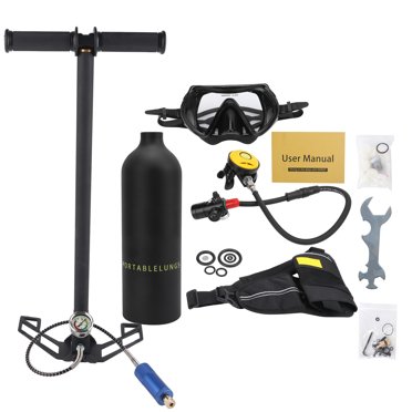 DIDEEP 1L Mini Scuba Kit, Portable Oxygen Tank, Underwater Gear, USA ...
