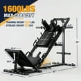Syedee Multifunctional Leg Press Hack Squat Machine - Lower Body ...