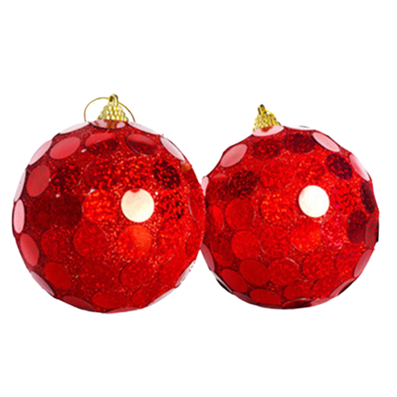 SSBSM 1 Box Christmas Tree Balls Durable Reusable Festive Glitter ...