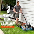 SENIX 18in Gas Lawn Mower, 144cc 4-Cycle Engine, Side Discharge, LSPG ...