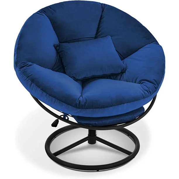 Mcombo Swivel Papasan Chairs, Gas Lift Cozy Chair with Height ...