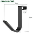 eShelf Set of 4 Rail Hooks for Garage Racks and Wall Storage Shelves ...