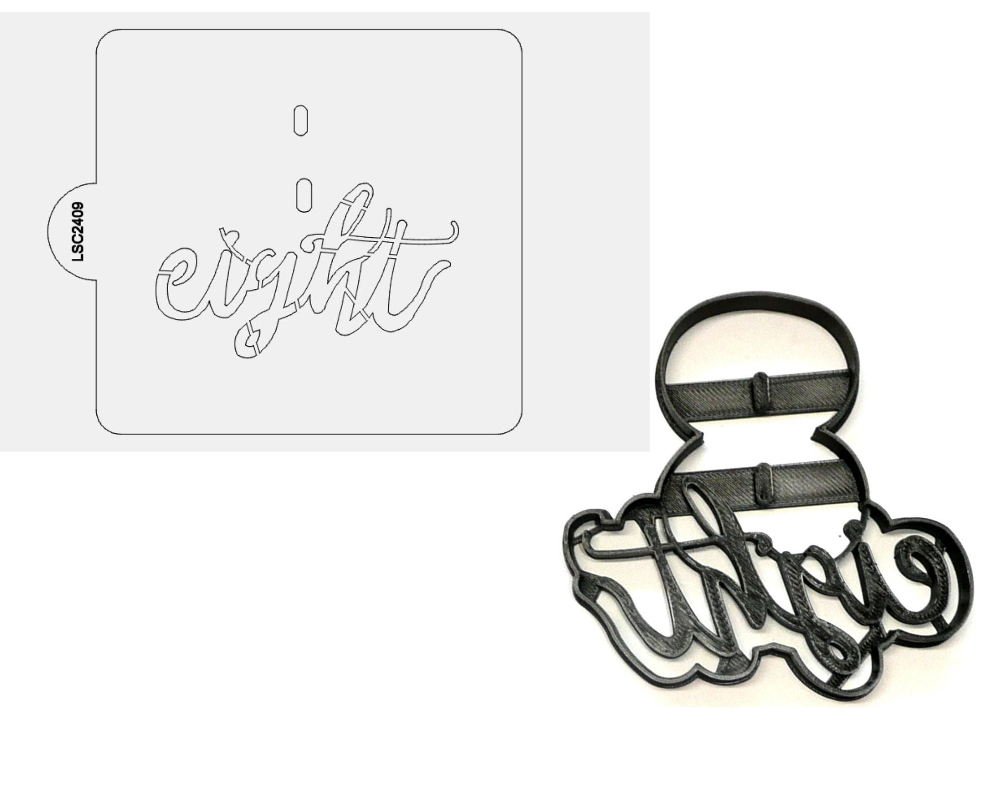 Fancy Number Stencils