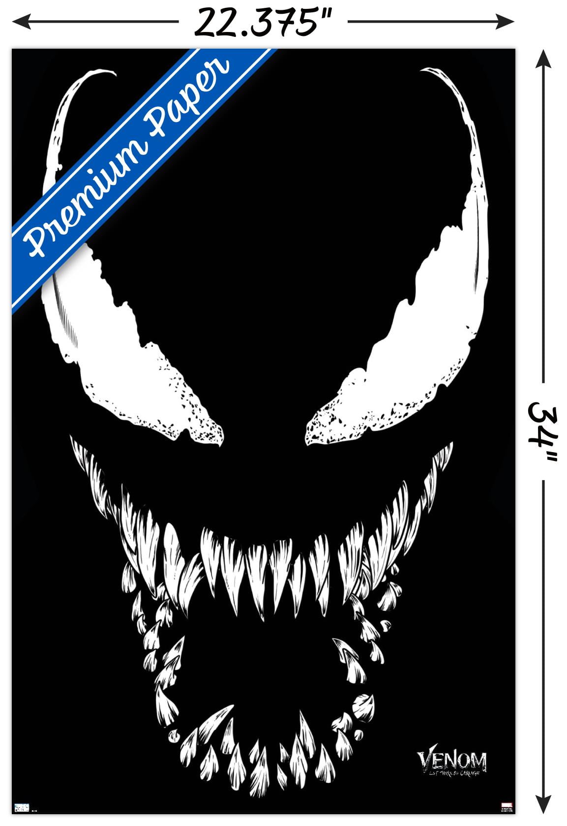 Venom Face Outline Venom Face Decal Etsy