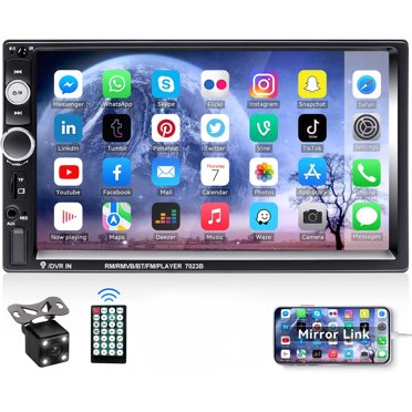 Dual XRM47BT Single-DIN In-Dash Mechless AM/FM Receiver with Bluetooth ...