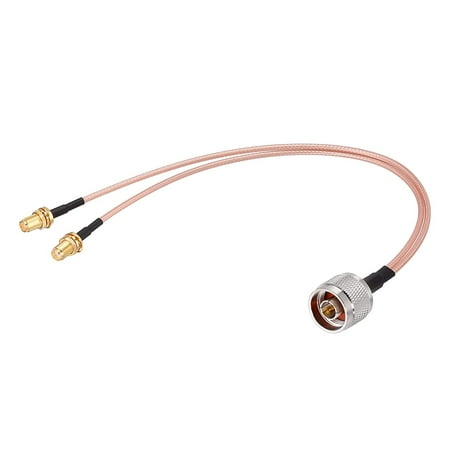 SMA to N Cable, Type N Male to Dual SMA Female Cable Splitter Adapter ...