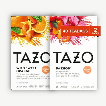 Tazo Tea Bags Sampler Assortment Box - 80 COUNT - Perfect Variety Pack ...