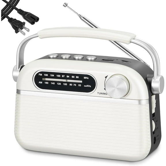 Fuse RAD Vintage Wood Retro Radio | AM/FM Radio with Bluetooth ...