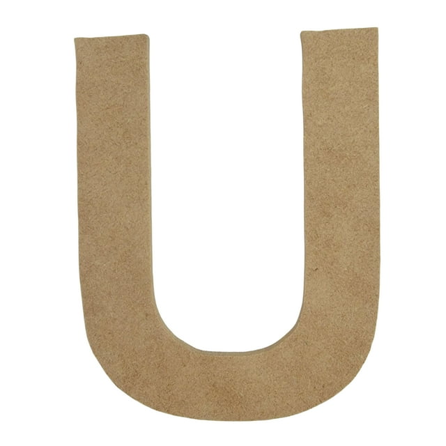 Wooden Letter Unfinished, Arial Font, Craft Cutout - Walmart.com