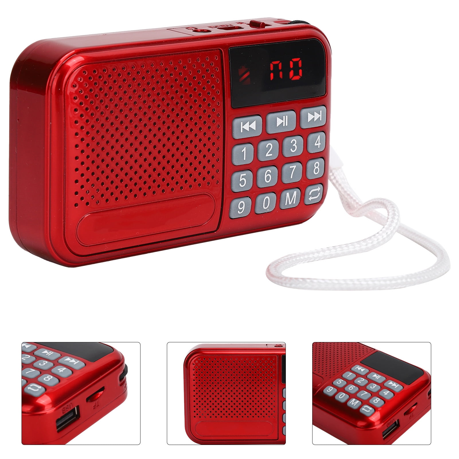 Radio FM portátil multifunción K-89 Reproductor de audio USB Compatible ...