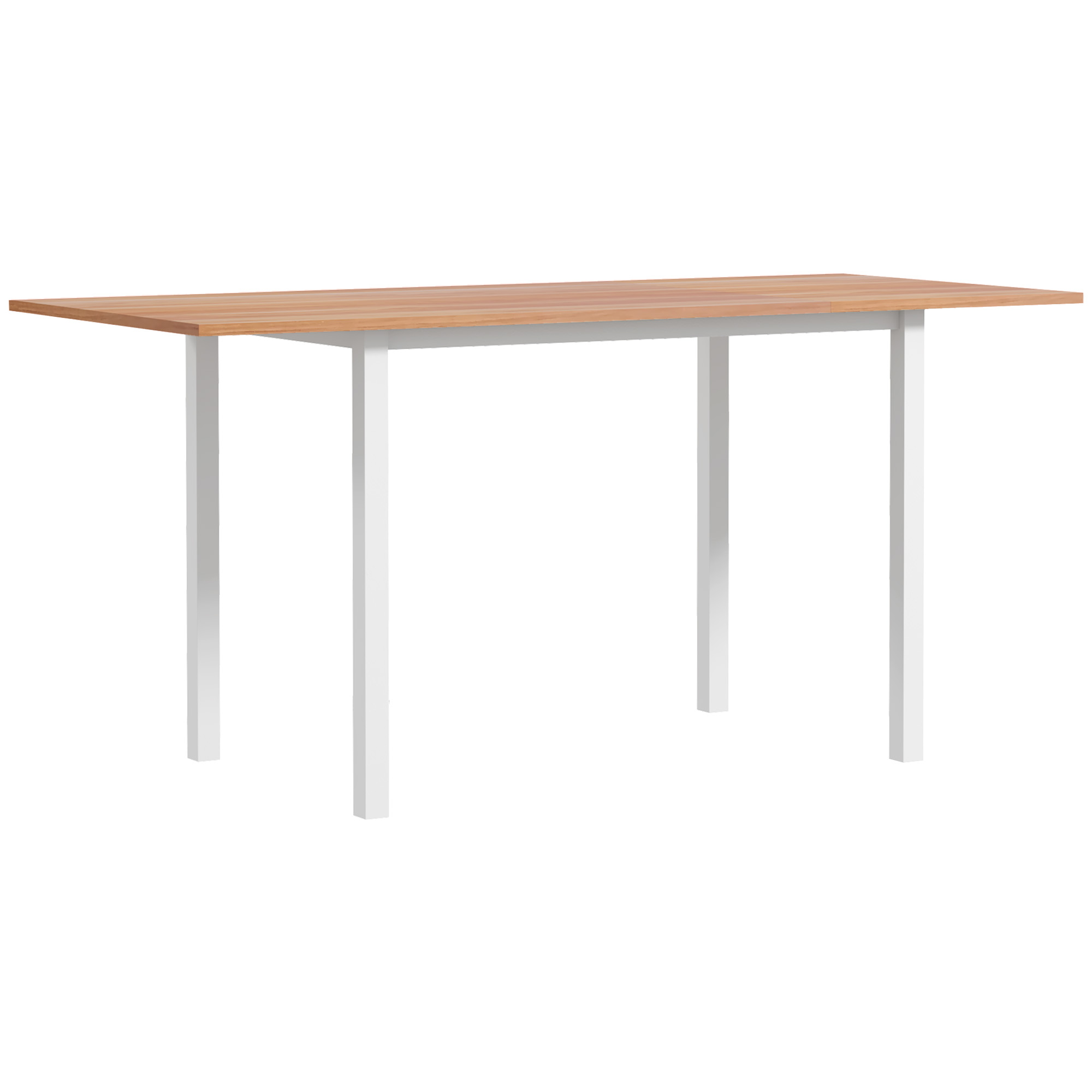HOMCOM Folding Kitchen Table, Expandable Table for Small Spaces ...