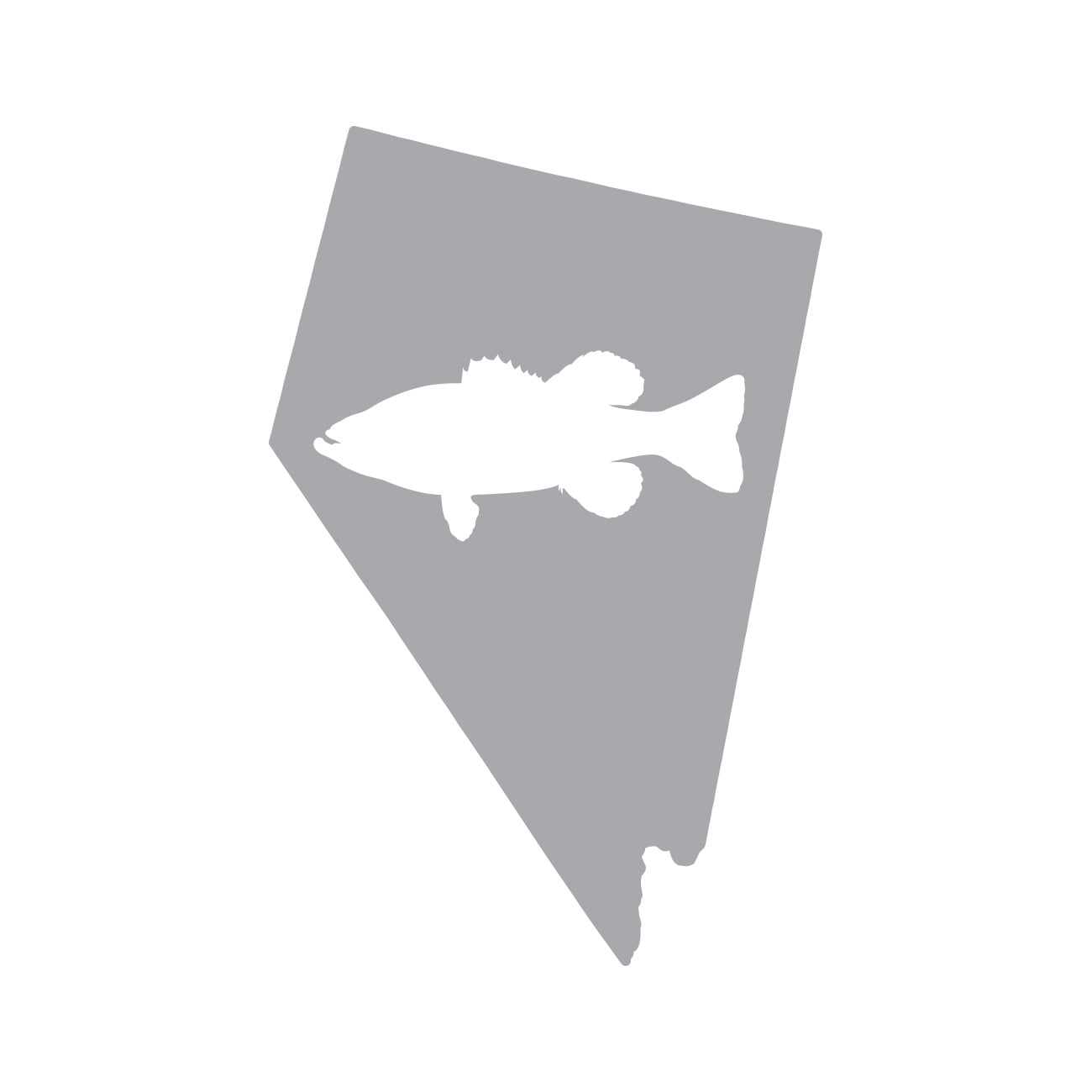 Nevada Bass Sticker Decal Die Cut - Self Adhesive Vinyl - Weatherproof ...
