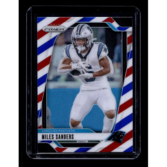 2024 Panini Prizm Miles Sanders #38 Silver Prizm Limited Edition Short ...